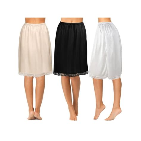 Gupgi Women Half Slips Under Skirt Extenders Skirt One Piece Solid