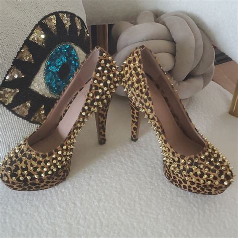 Vince Camuto Spiked Platform Heels Gem