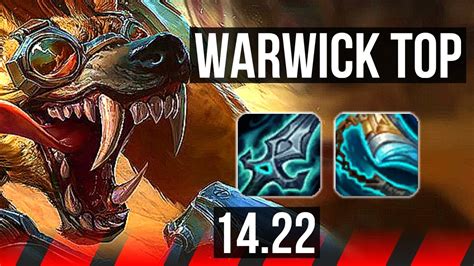 Warwick Vs Fiora Top Kr Diamond 1422 Youtube