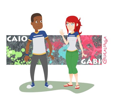 Caio And Gabi Character Design By Costalonga On Deviantart