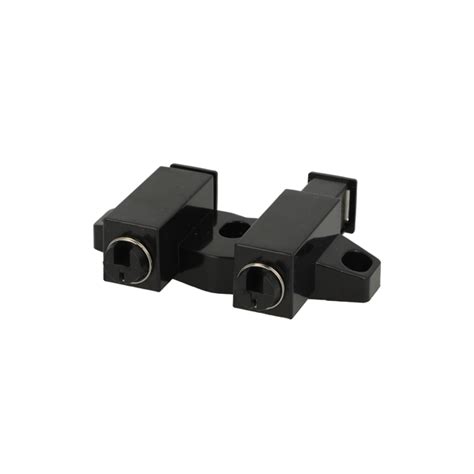 Magnet Touch Latch Double Black Square Pin Screw On