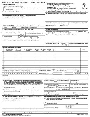 Ada Claim Form Fillable And Printable PDF