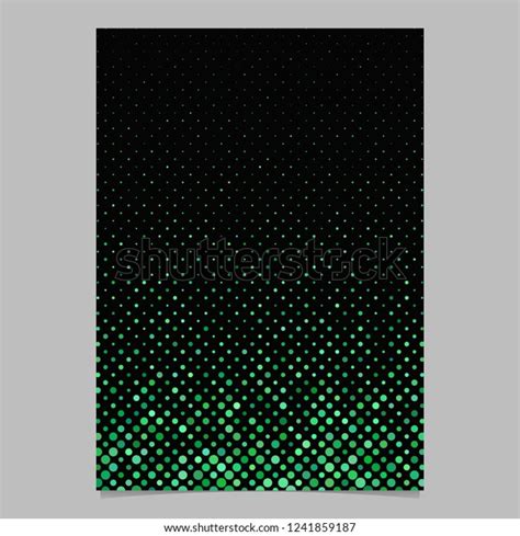 Green Abstract Dot Pattern Brochure Background Stock Vector Royalty