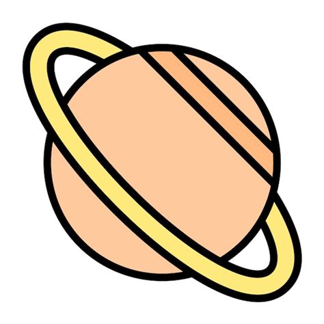 Premium Vector Saturn Vector Illustration Style