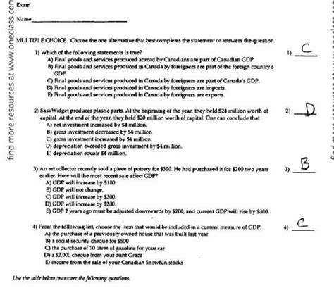 ECON 1010 Midterm ECON 1010 Midterm Pdf OneClass