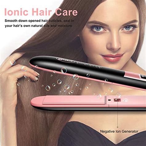 Flat Iron For Hair Deogra Double Ceramic Hair Straightener With