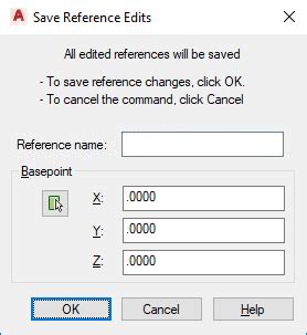 Closing A Reference Edit In Autocad Mechanical Does Not Prompt To Save A New Name Autocad