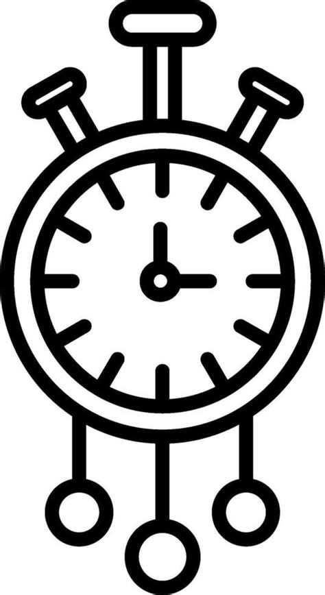 Clock Line Icon 43264610 Vector Art At Vecteezy