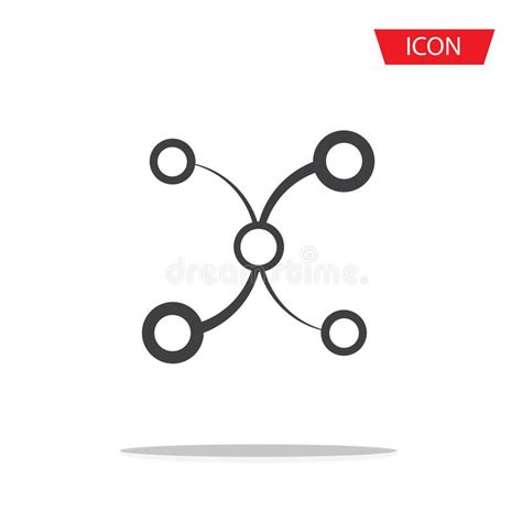 Hub Network Connection Icon Vector Isolated On Background Stock Vector Illustration Of Element