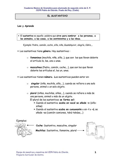 Ejemplos De Sustantivos Femeninos En Singular Y Plural Ejemplo Interesante Site