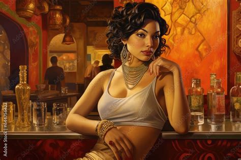 Fictional Character Created By Generated AI Sensuality And Intelligence The Ultimate