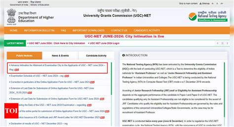 UGC NET City Slip For June Released On Ugcnet Nta Ac In Check Exam Format Marking Scheme