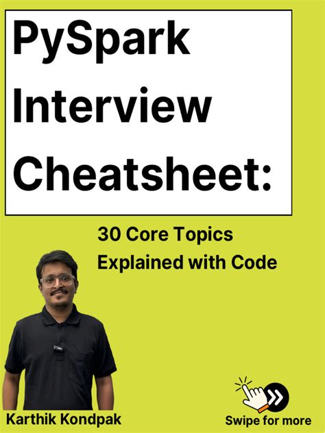 Pyspark Interview Cheatsheet 1741068112 Pdf Apache Spark Comma