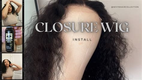 Installing A Closure Wig Youtube
