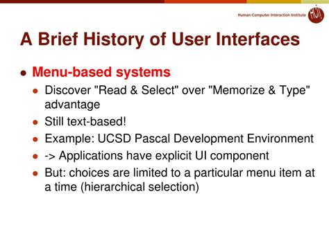 Ppt Hci User Interface Powerpoint Presentation Free Download Id2355215