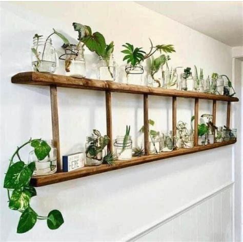 Antique Ladder As A Shelf Artofit