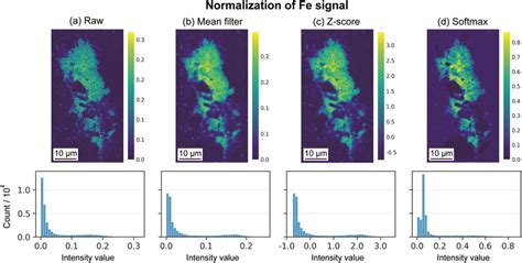 Elemental Intensity Maps And The Associated Histograms A Raw Data