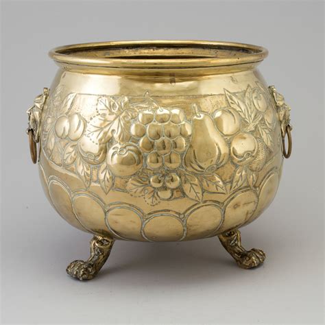 A 18th Century Brass Flower Pot Bukowskis