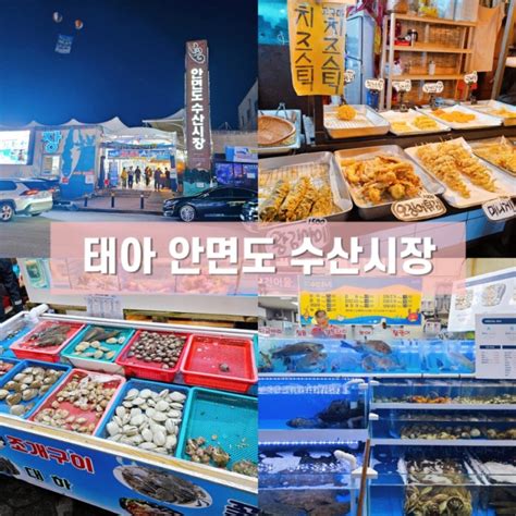 태안 안면도 수산시장 구경하고 꽃게와 튀김 회 포장 후기 네이버 블로그