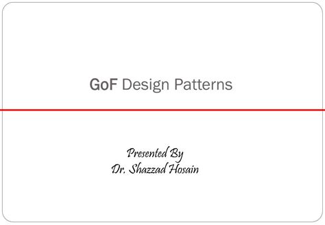 Ppt Gof Design Patterns Powerpoint Presentation Free Download Id5592046