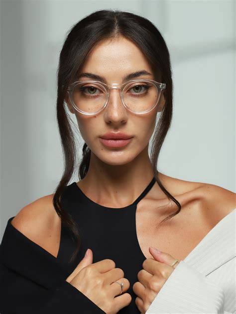 Oversized Round Glasses Frames Womens Mens Non Prescription Blue