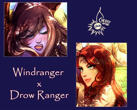 Commission Teaser Windranger X Drow Ranger By Cherryinthesun On Deviantart
