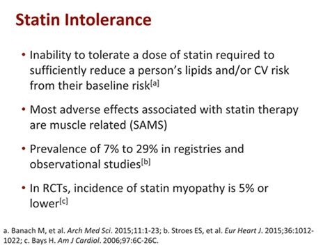 A Patient Journey Through Statin Intolerance What Have We Learned