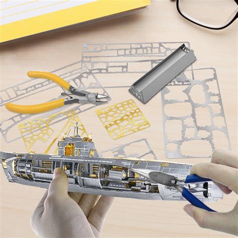 Piececool 3d Metal Submarine Assembly Model Kit Assembly Etsy Uk