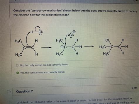 Solved Consider The Curly Arrow Mechanism Shown Below Are Chegg