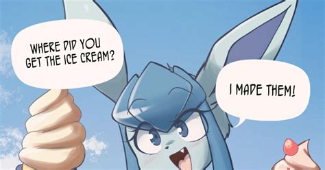 Glaceon Glaceon Ice Cream Lucyfercomicのイラスト Pixiv
