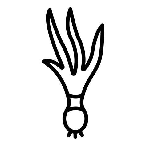 Plant Chives Icon Outline Style 15646145 Vector Art At Vecteezy