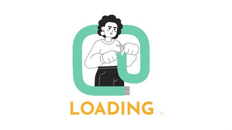 Scarf Knitting Black And White Loading Animation Winter Scarf Woman