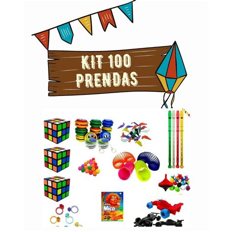 Kit 100 Prenda Festa Junina Brinquedos Criança Shopee Brasil