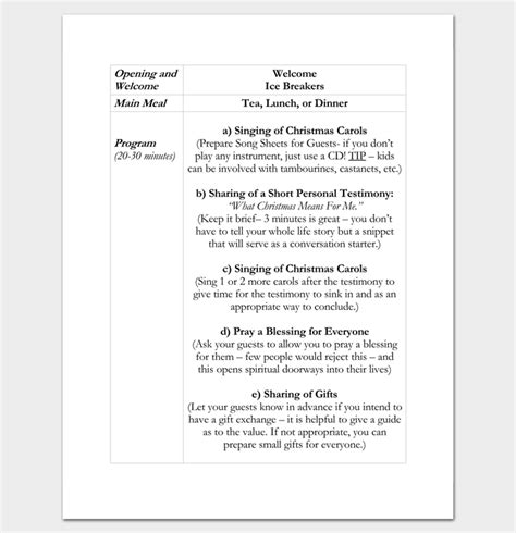 Event Program Outline 13 Printable Samples Examples Formats Artofit