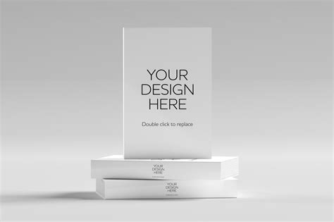 موکاپ کتاب ایستاده طرح پلاس