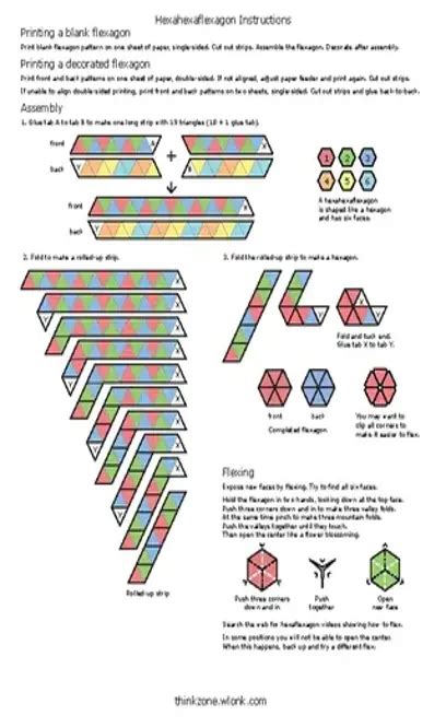 Hexaflexagon Template 2 Pdfsimpli