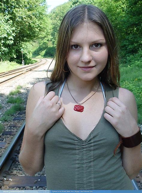 Pictures Of Teen Josie Model Exposing Herself On A Train Track Porn Pictures Xxx Photos Sex