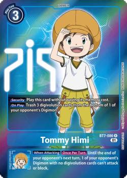 Tommy Himi Digimon MYP Cards