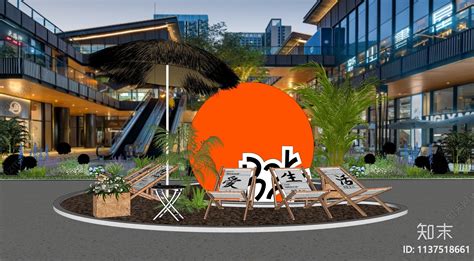 现代外摆美陈su模型下载【id1137518661】知末su模型网