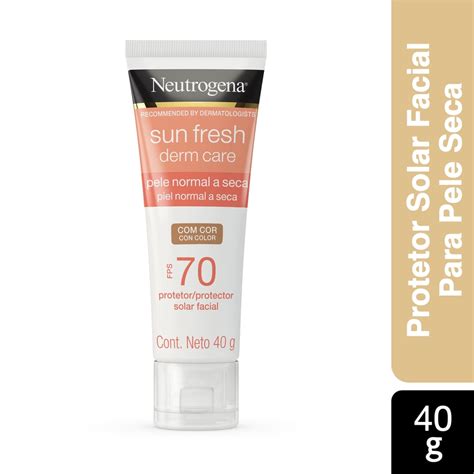 Protetor Solar Neutrogena Sun Fresh Derm Care Fps70 Pele Normal A Seca