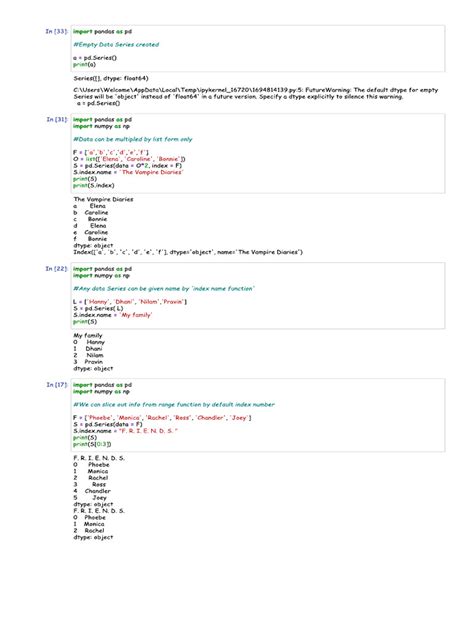 Dataseries Notes File Pdf