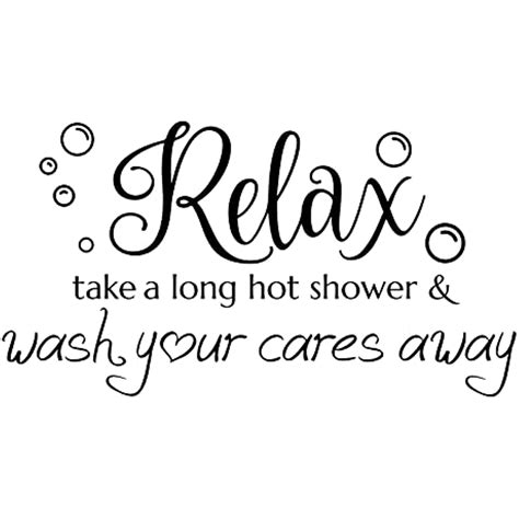 Bathroom Wall Sticker Relax Bubble Wall Decals Take A Long Hot Shower