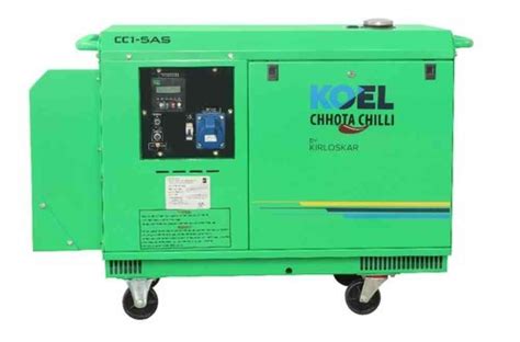 Kirloskar Chhota Chilli 5 Kva Diesel Generator Single Phase At Rs