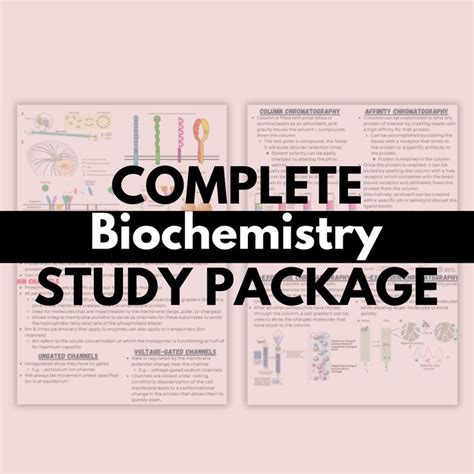 85 Pages Of Biochemistry Study Notes Complete Review Nurse Lecture Notes Complete Package