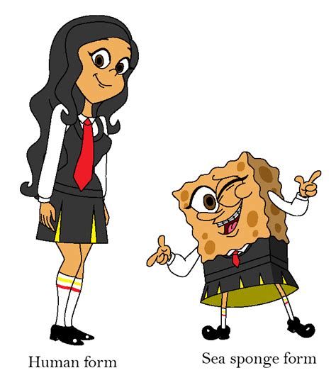 Ssak Kristina Patron In Human And Sponge Forms By Berryviolet On