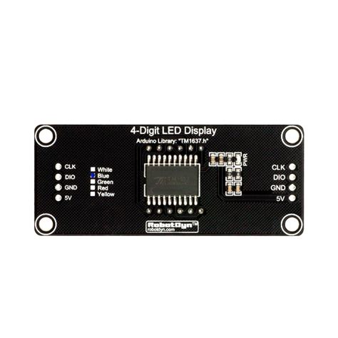 New 4 Digit LED Display Tube 7 Segments TM1637 50x19mm Blue Clock