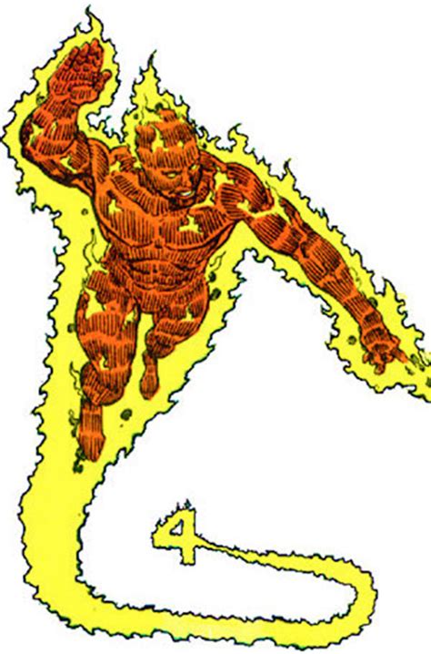 Human Torch Fantastic Four Comic