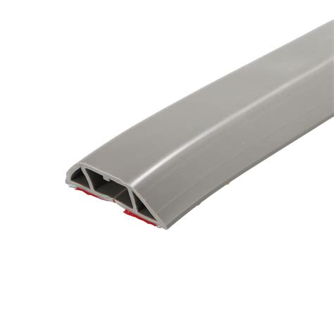 Floor Cord Cover Cable Protectors 0 8 W X 0 4 H 10ft Grey Self