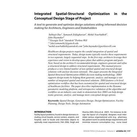 Pdf Integrated Spatial Structural Optimization In The Conceptual Design Stage Of Project