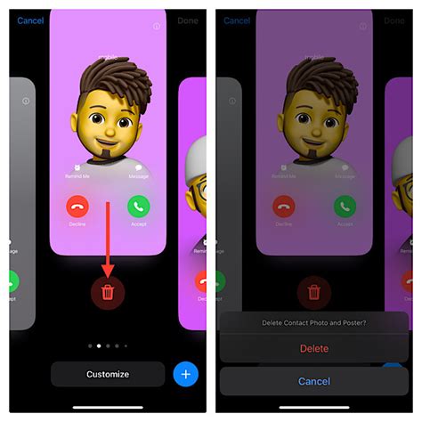 How To Delete A Contact Poster In Ios On Iphone
